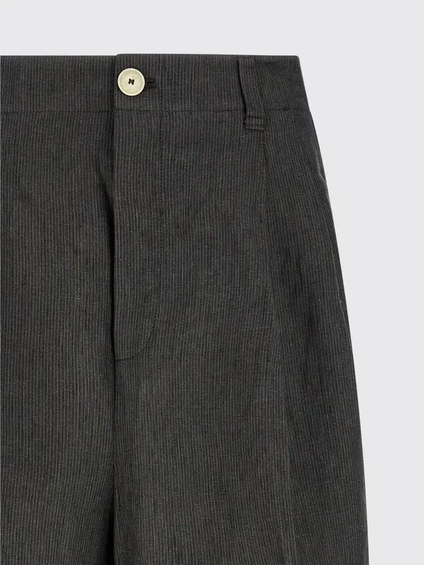 Jacquemus Striped Linen Tailored Shorts