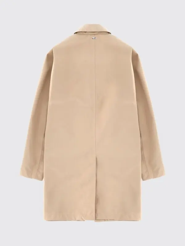 Herno Knee-length Technical Fabric Raincoat With Classic Collar
