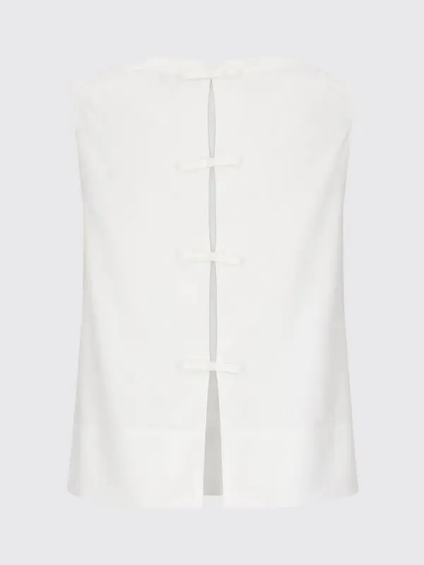 Herno Sleeveless Cotton Crewneck Top