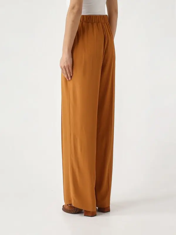 Malìparmi High-waisted Palazzo Trousers In Viscose