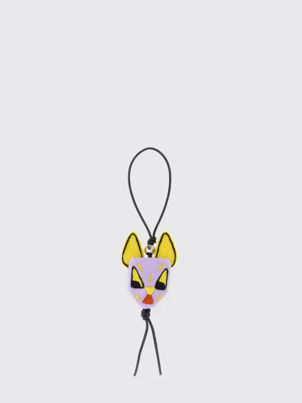 Loewe Multi Felt Cat Keychain - Violet