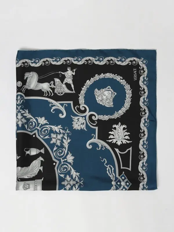 Versace Baroque Print Silk Foulard