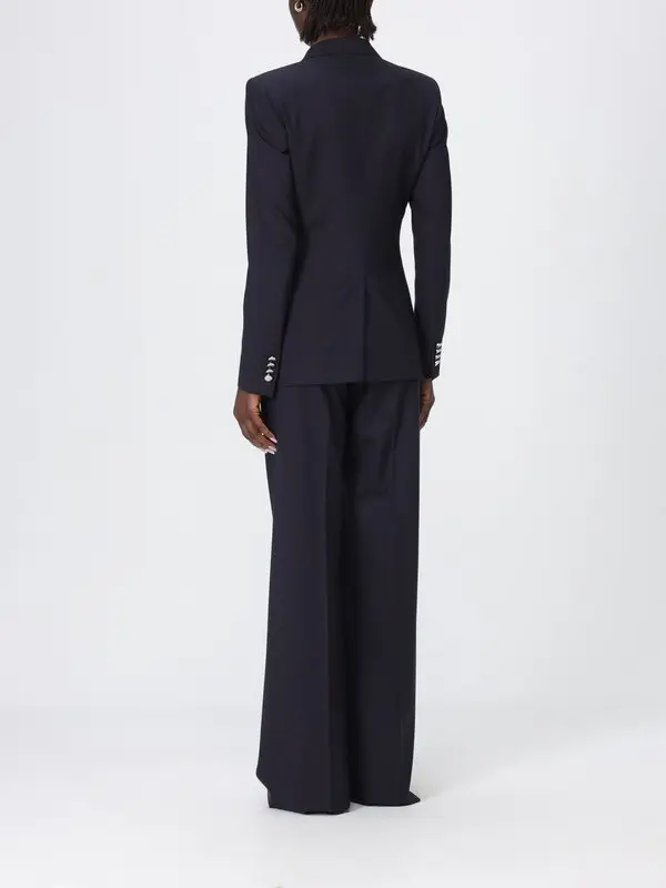 Tagliatore Double-breasted Suit In Linen Blend - Blue