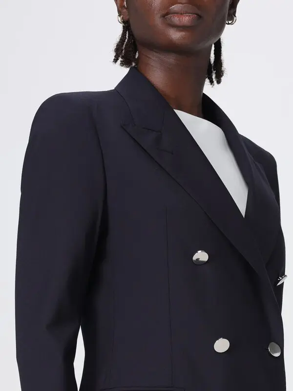 Tagliatore Double-breasted Suit In Linen Blend - Blue