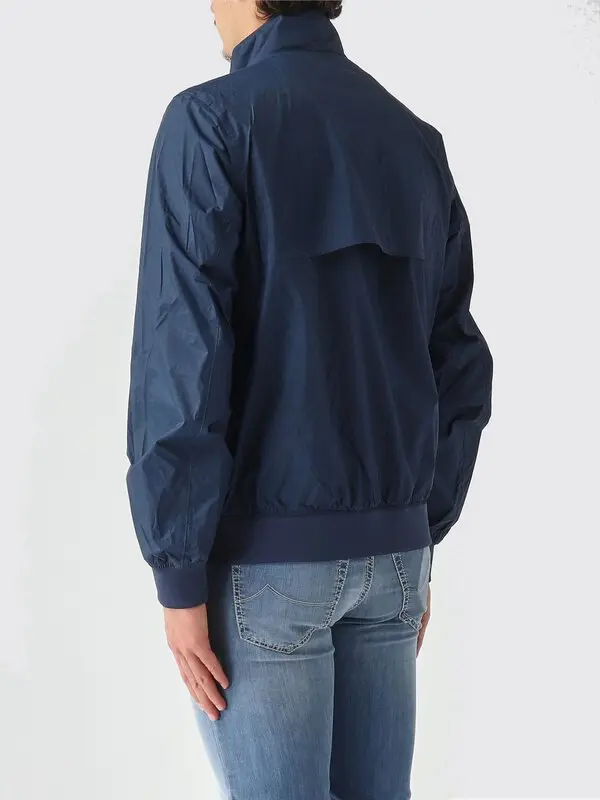 K-WAY Arsene Plus.2 Nylon Bomber Jacket With Logo - Blue