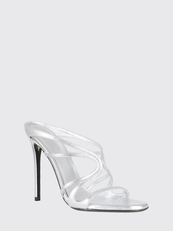 ALEVI MILANO Mony Laminated Leather Mules With 11cm High Heel