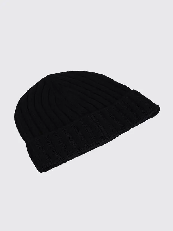 C.P. COMPANY Ribbed Beanie - Blue