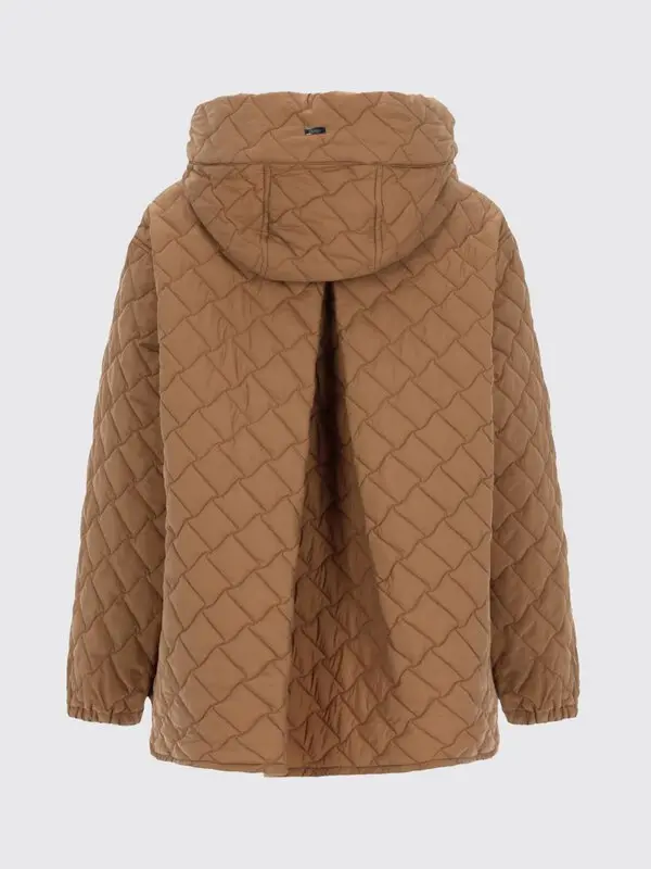 Herno Short Quilted Technical Fabric Puffer Jacket With Hood And Zip