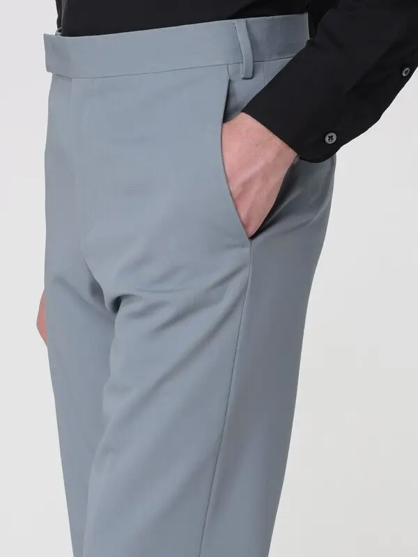 LARDINI Tailored Trousers In Virgin Wool - Grey