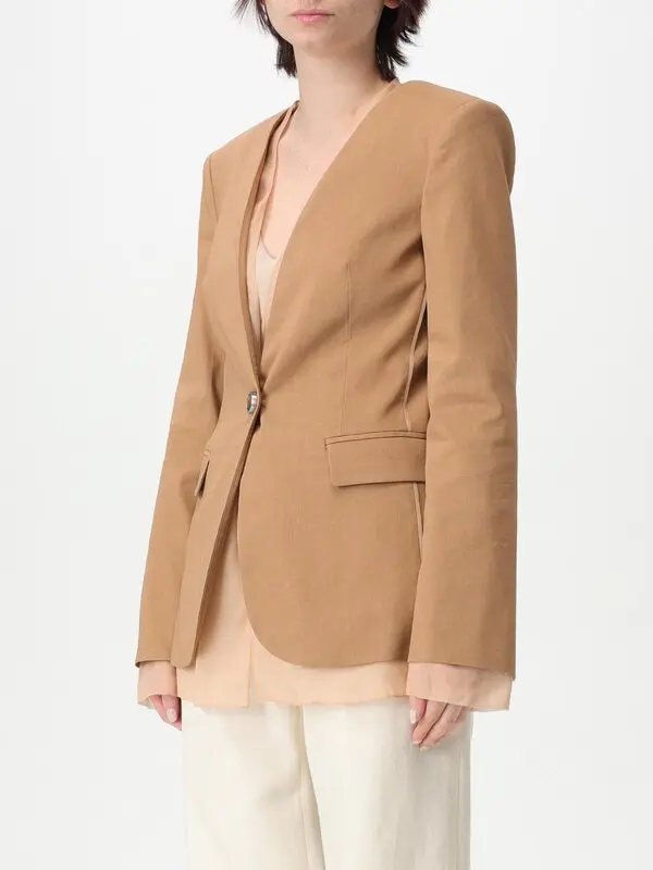 Pinko Tailored Blazer With Single Button Detail - Brown