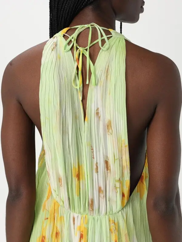 Pinko Floral Pleated Maxi Dress