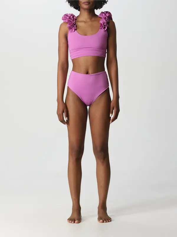 MAYGEL CORONEL Ruffled Swimsuit - Violet