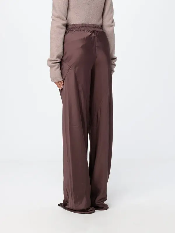 Rick Owens Pure Silk Flared Jogging Pants - Wine