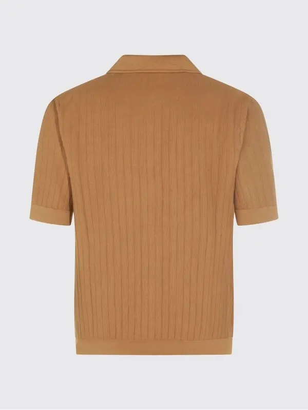 LARDINI Cotton Polo Cardigan