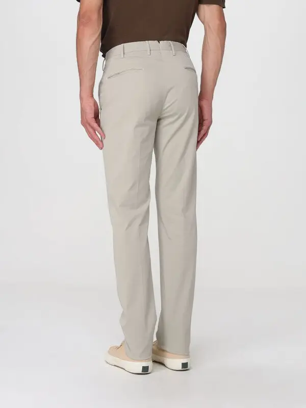 Incotex Tailored Trousers In Stretch Cotton - Ice