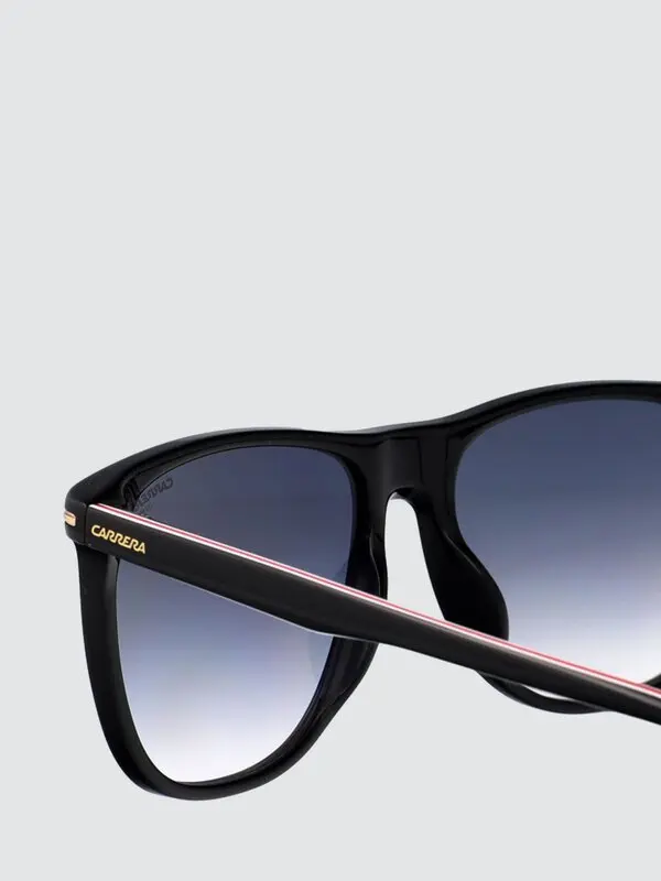 Carrera Eyewear Rectangular Aviator Sunglasses In And Blue Acetate