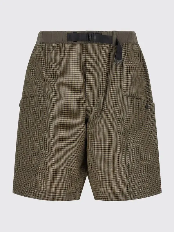Comme Des Garçons Gingham Linen Blend Shorts With Drawstring