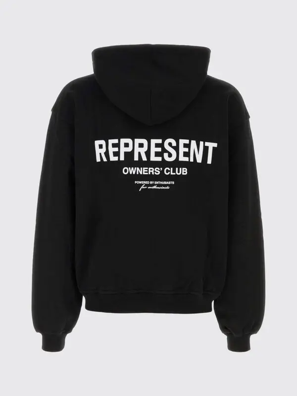 REPRESENT Zip-up Sweatshirt - Black