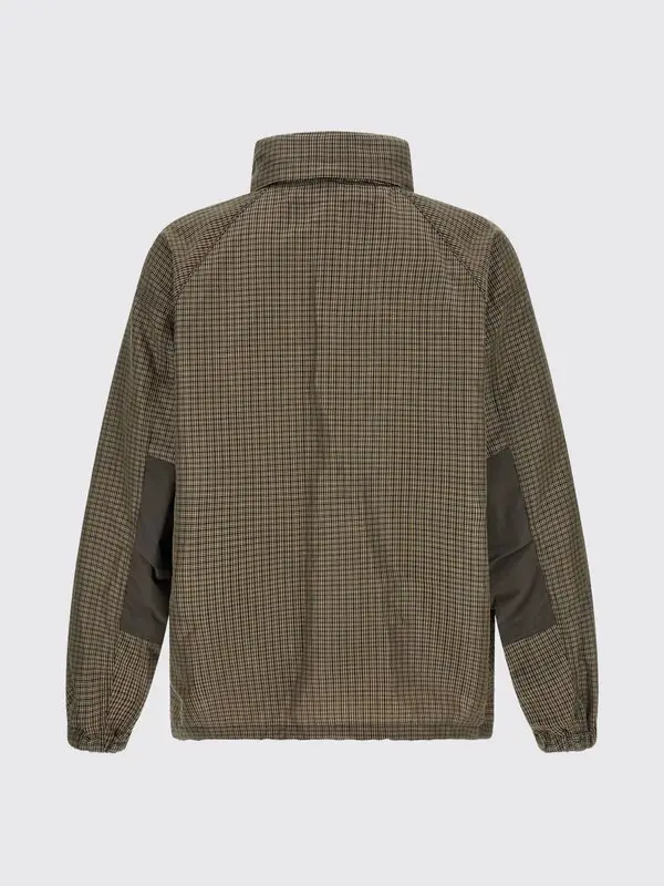 Comme Des Garçons Tartan Linen Blend High-neck Jacket