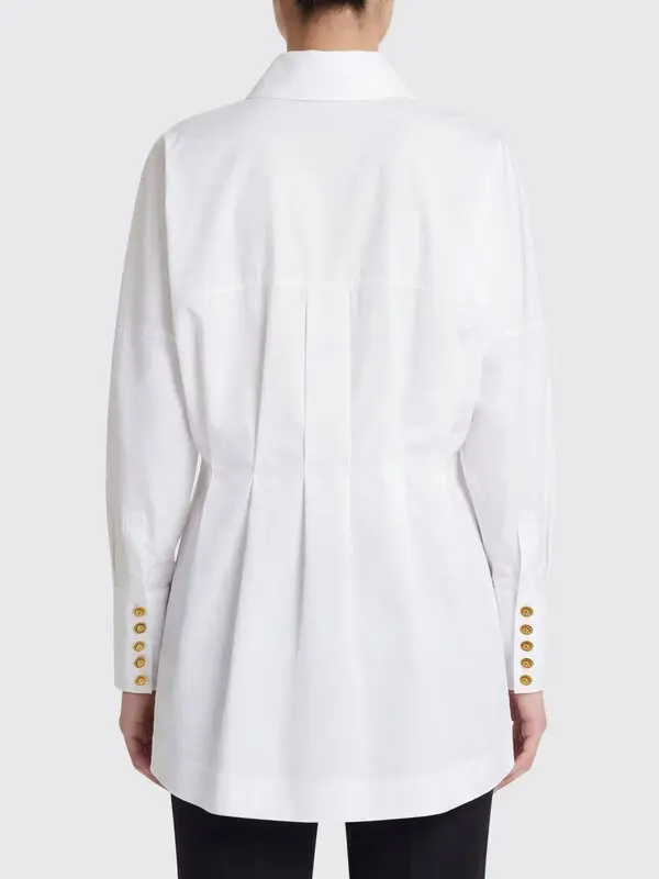 Balmain Cotton Poplin Chemisier Dress