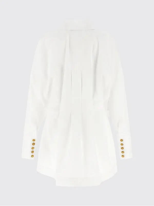 Balmain Cotton Poplin Chemisier Dress