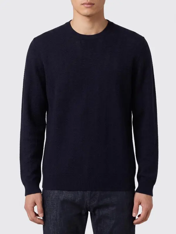 Giorgio Armani Cotton And Silk Blend Crewneck Sweater