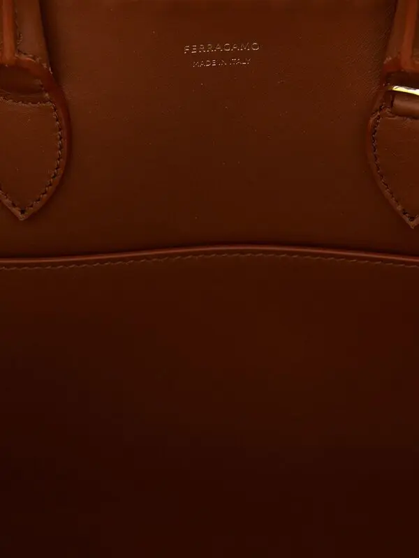 FERRAGAMO Hug Woven Nappa Bag