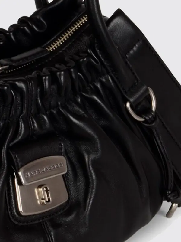 Marc Jacobs Cristina Leather Shoulder Bag - Black