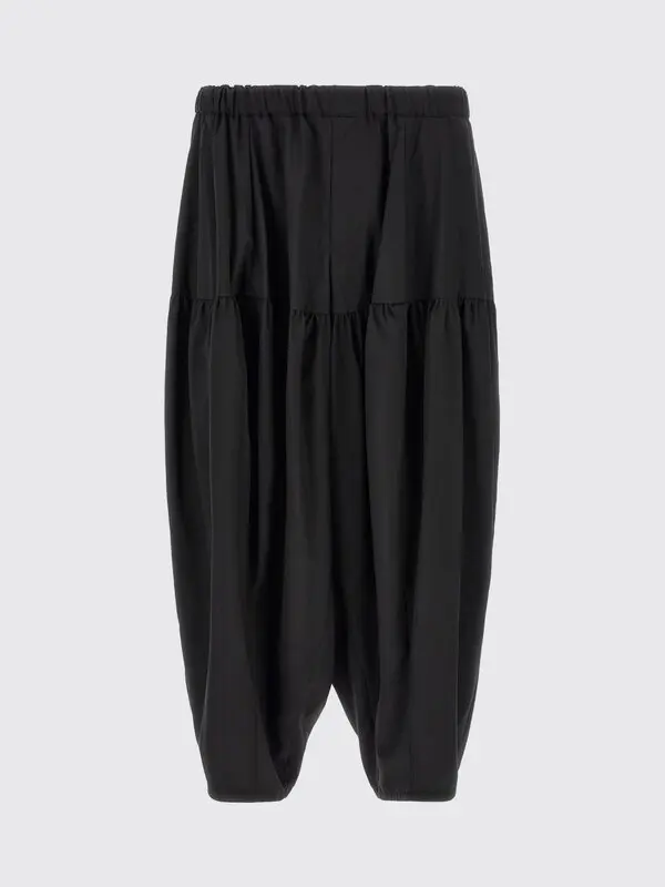 Comme Des Garçons Wide-leg Jersey Pants With Elasticated Cuffs