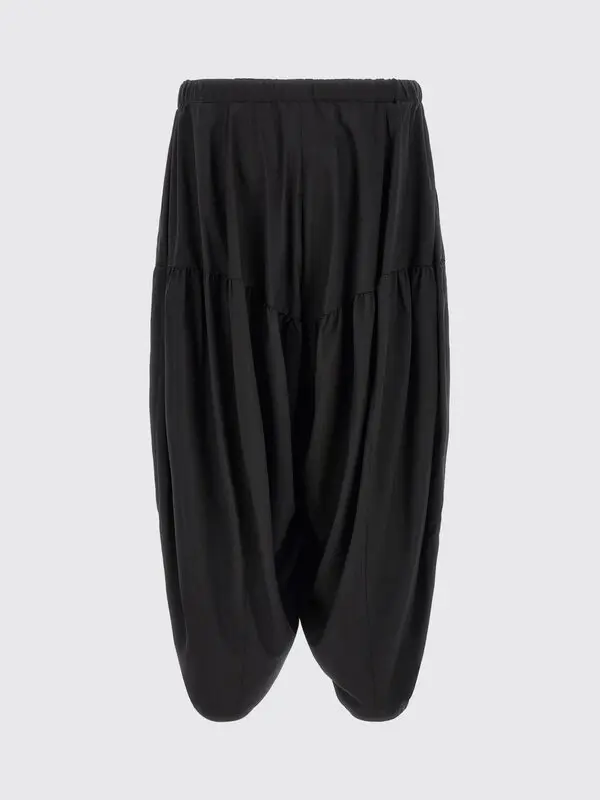 Comme Des Garçons Wide-leg Jersey Pants With Elasticated Cuffs
