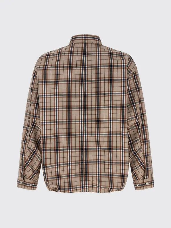 Comme Des Garçons Tartan Cotton Blend Shirt Jacket With Patch Pockets