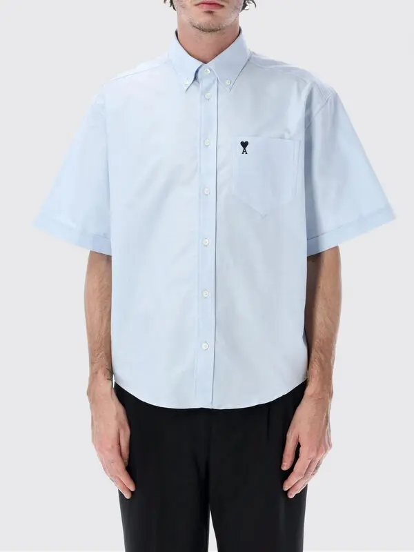 AMI Paris Shirt Colour - Blue