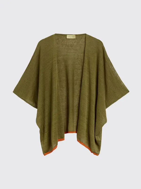 Momoni Open-front Cardigan In Linen Blend