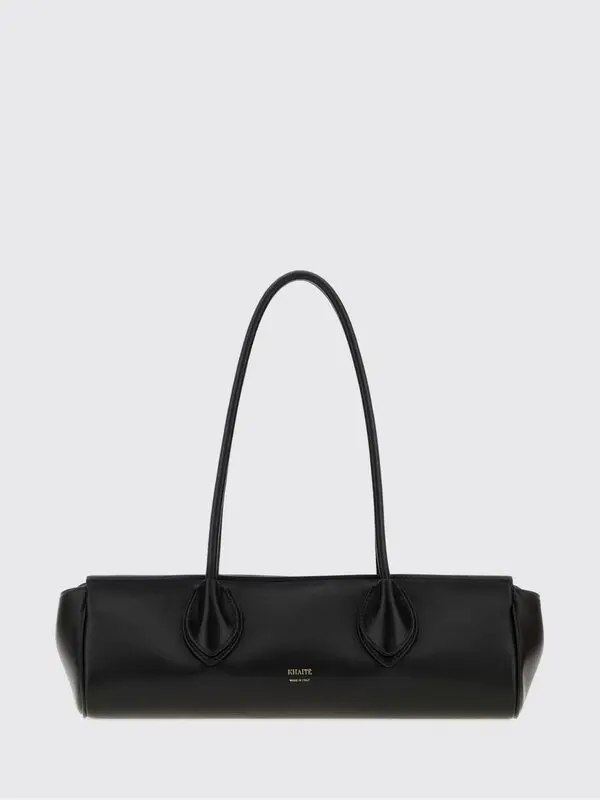 Khaite Donna Shoulder Bag In Smooth Lambskin Leather With Double Handle