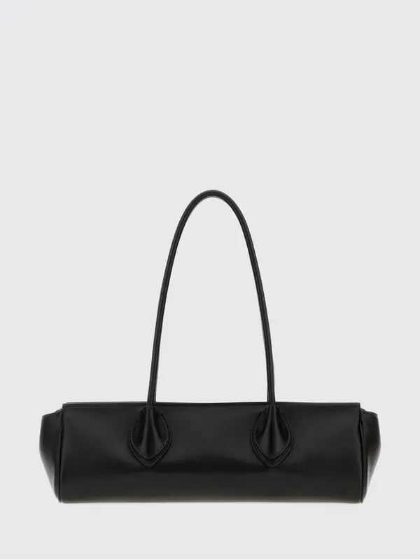 Khaite Donna Shoulder Bag In Smooth Lambskin Leather With Double Handle