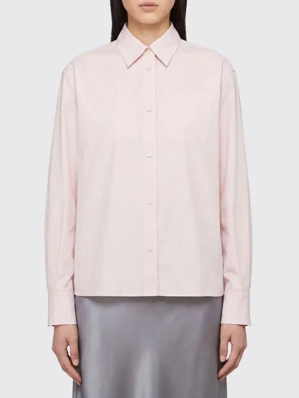 JIL SANDER Classic Cotton Shirt With Long Sleeves And Pointed Collar - Pink