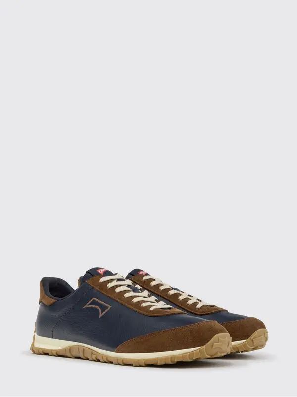 Camper Two-tone Leather And Suede Sneakers With Vibram Sole