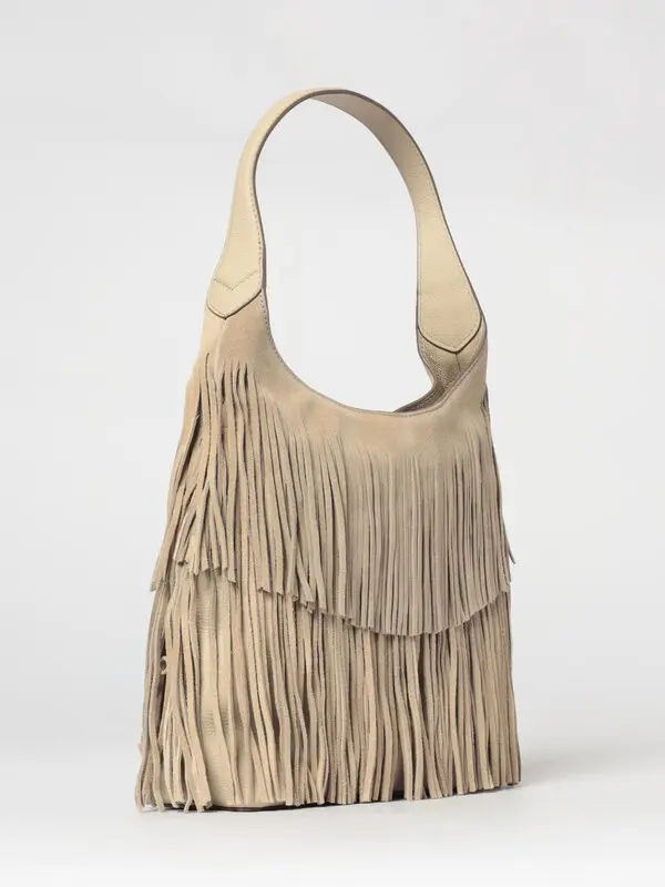 BOSS Lenah Fringed Suede Bag