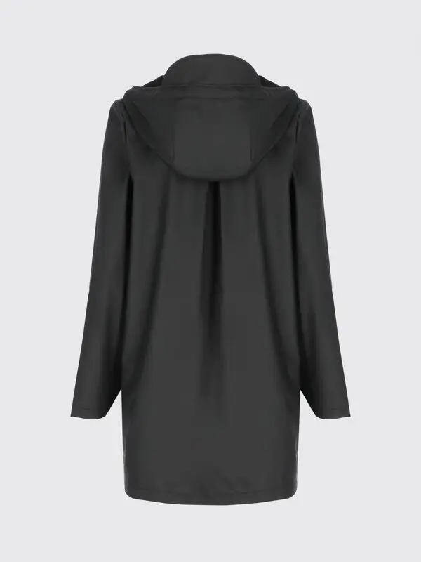 Rains Hooded Waterproof Polyester Raincoat - Black