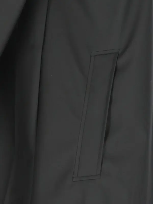 Rains Hooded Waterproof Polyester Raincoat - Black