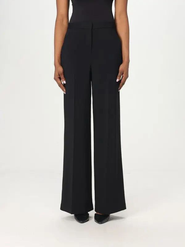 Pinko Tailored Wide Leg Trousers - Black
