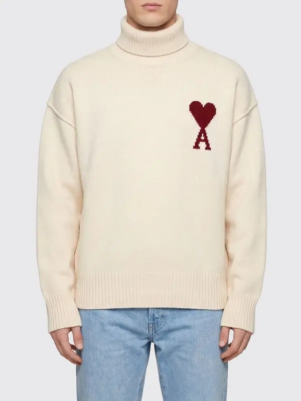AMI Paris High Neck Knit Jumper