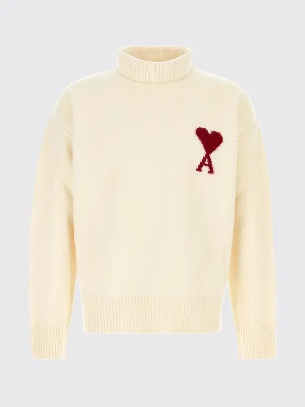 AMI Paris High Neck Knit Jumper