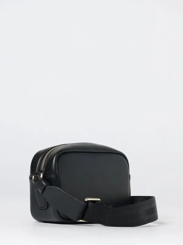 BOSS Sandy Faux Leather Cross Body Bag - Black