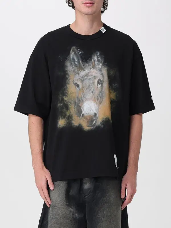 Mihara Yasuhiro Oversized Cotton T-shirt With Animal Print