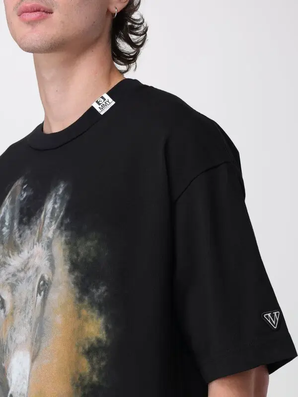 Mihara Yasuhiro Oversized Cotton T-shirt With Animal Print
