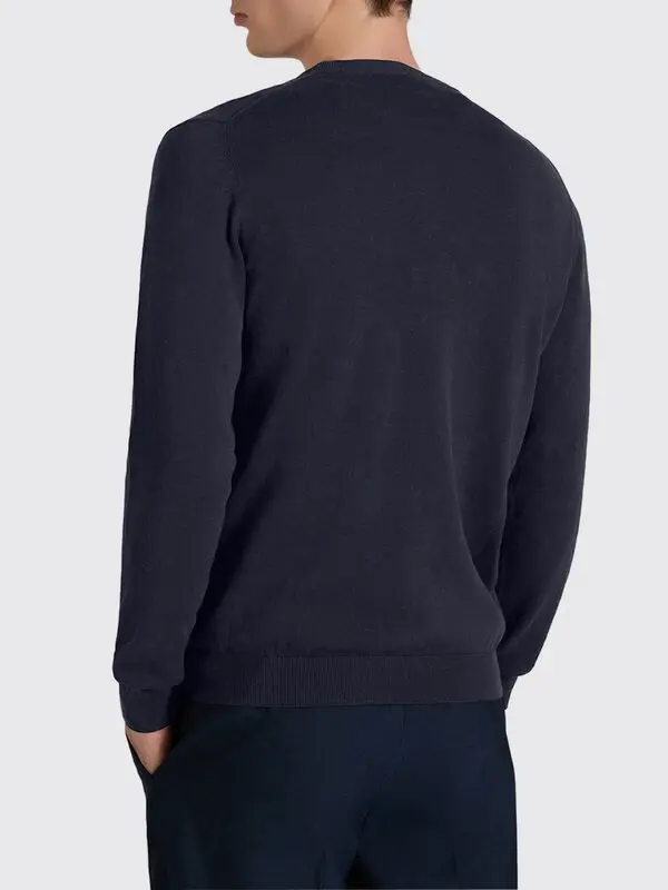 ZANONE Cotton Crew Neck Sweater - Blue