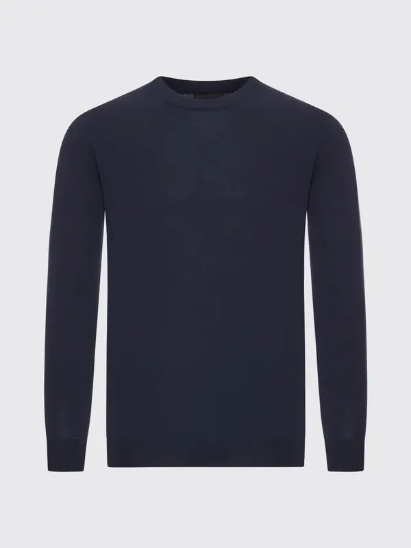 ZANONE Cotton Crew Neck Sweater - Blue