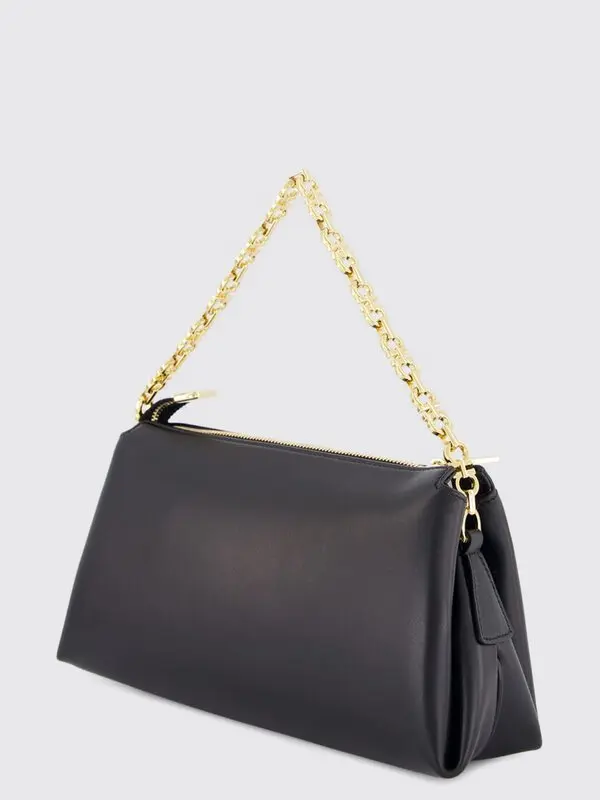 FERRAGAMO Rectangular Smooth Calfskin Mini Bag With Metal Mesh Handle