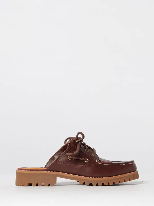 Timberland Authentic Leather Clogs With Fringes